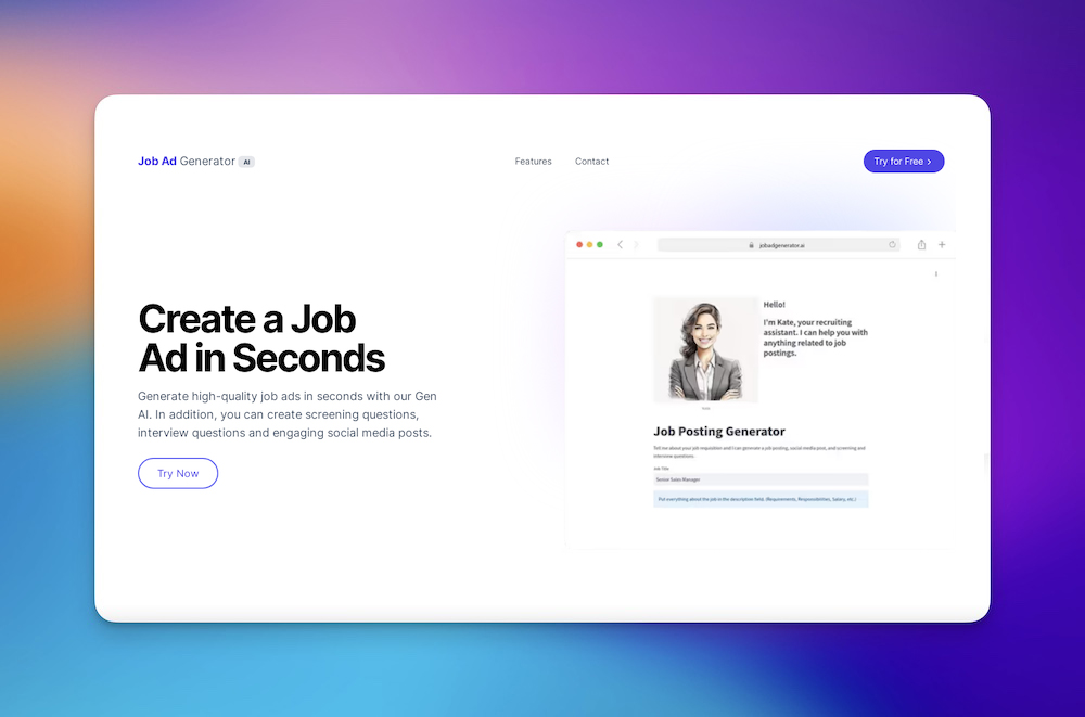 Job Ad Generator - Using GenAI to generate job ads, screening questions ...